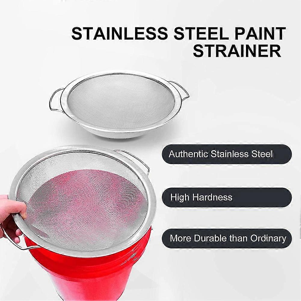 Paint Strainer Mesh Stainless Steel Paint Emulsion Honey Funnel Filter ...