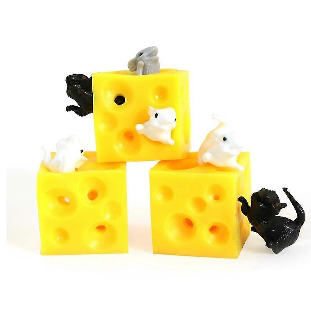 Decompression Mouse And Cheese Toy,Squishable Figures Frightening toy ...