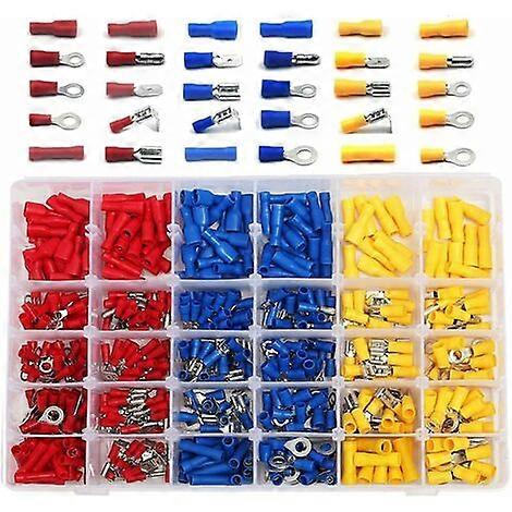 480 Pieces Electrical Lugs, Electrical Lugs for Car, Crimp Lug, Round ...