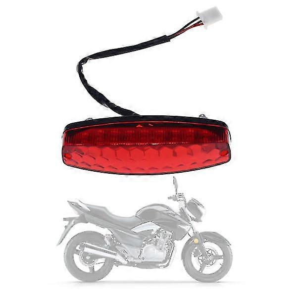 Motorcycle Light Stop Tail Light 12V Red Tail Light Brake Tail Light ...