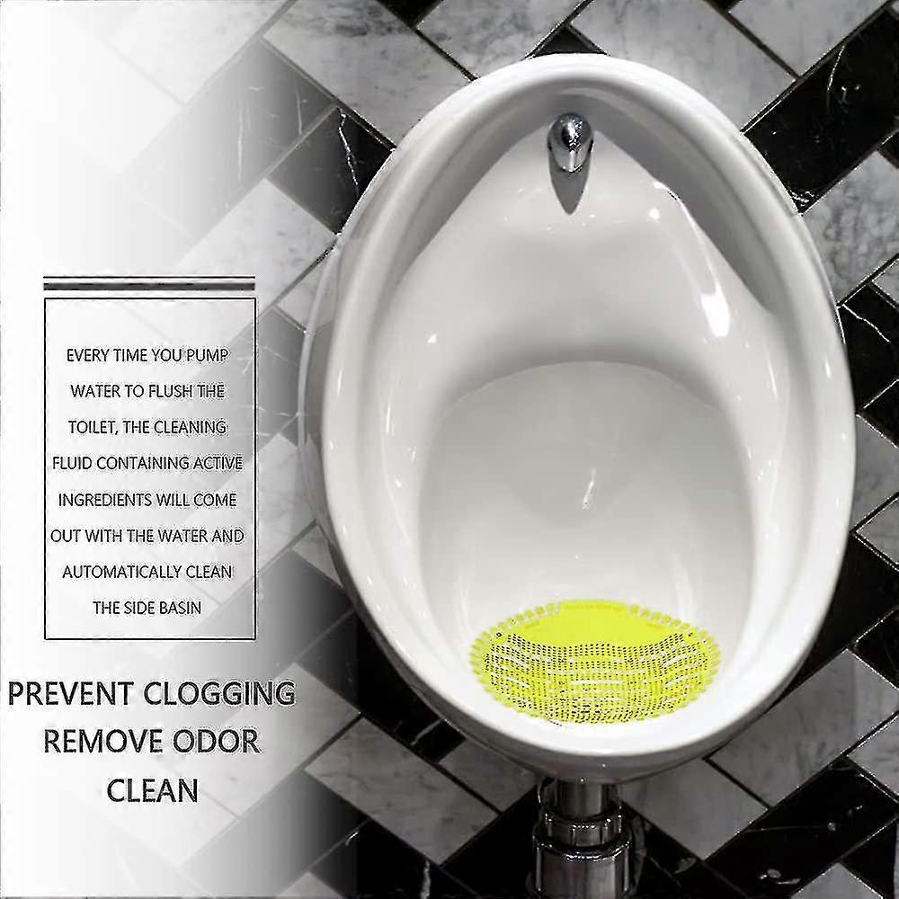 Urinal Screen & Deodorizer - 10 Pack - Strong Fragrance - Less Splash ...