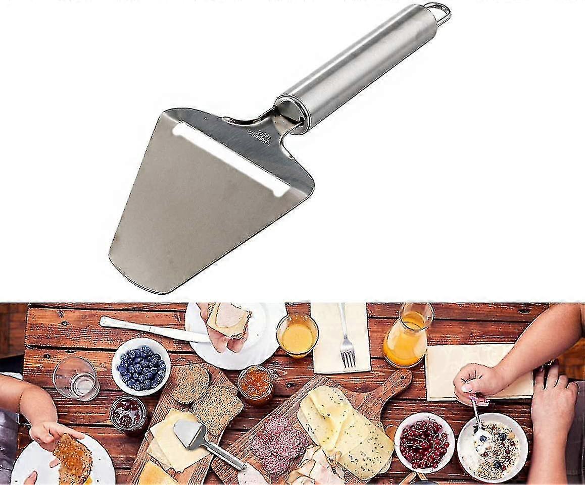 Stainless Steel Hard Cheese Slicer 2 Pieces Scraper Thick Cheese ...