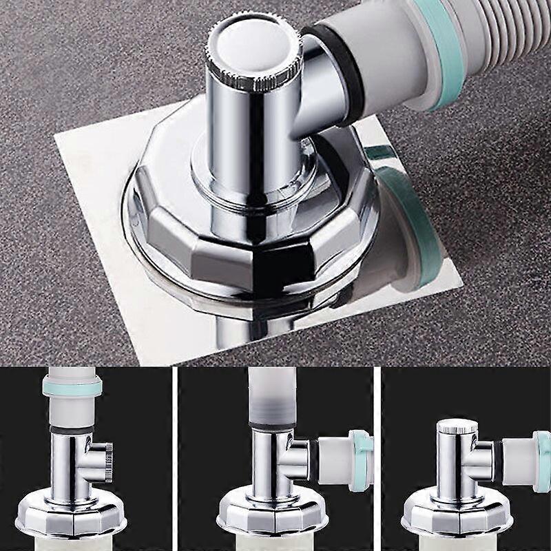 Washing Machine Floor Drain Adapter Anti-overflow Bathroom Pipe Sewer ...