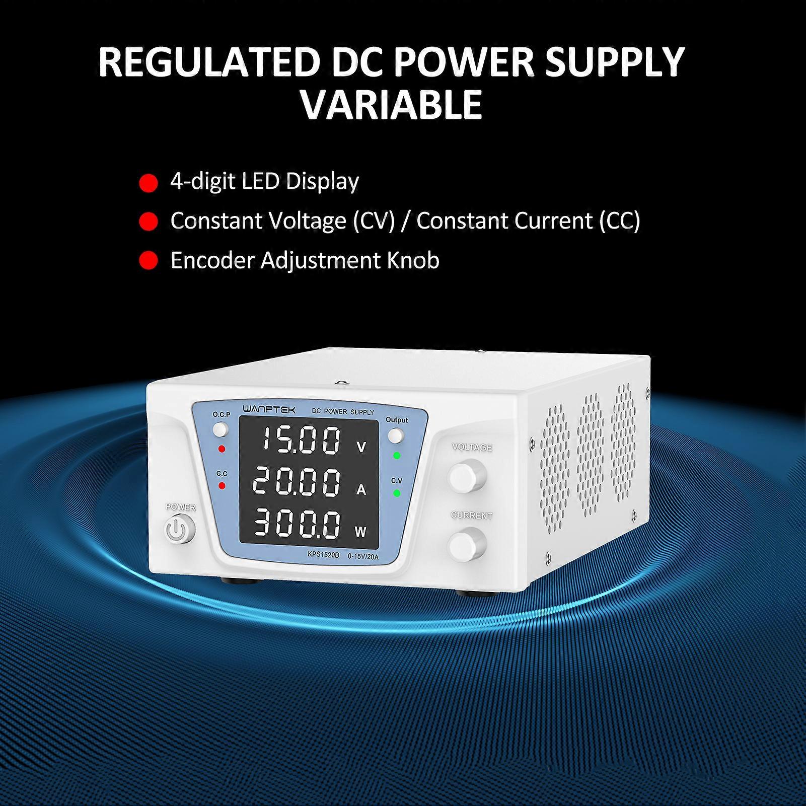 DC Power Supply Variable 30V 20A Bench Power Supply High Power with 4-Digit LED Display ...