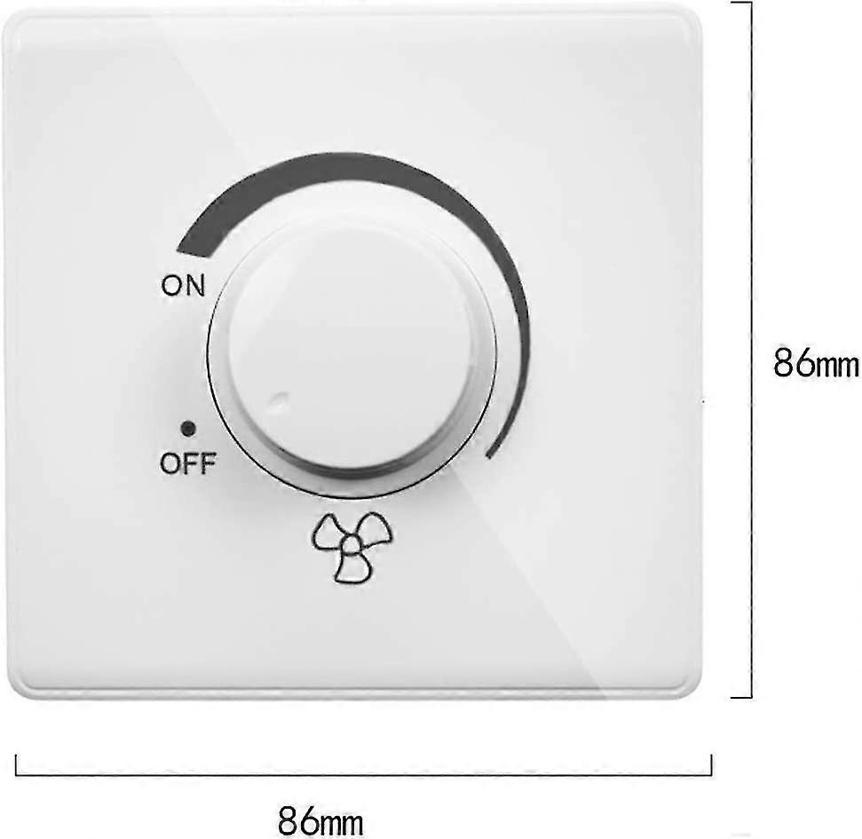 86 Type Ceiling Fan Adjustment Stepless Speed Controller Wall Switch ...
