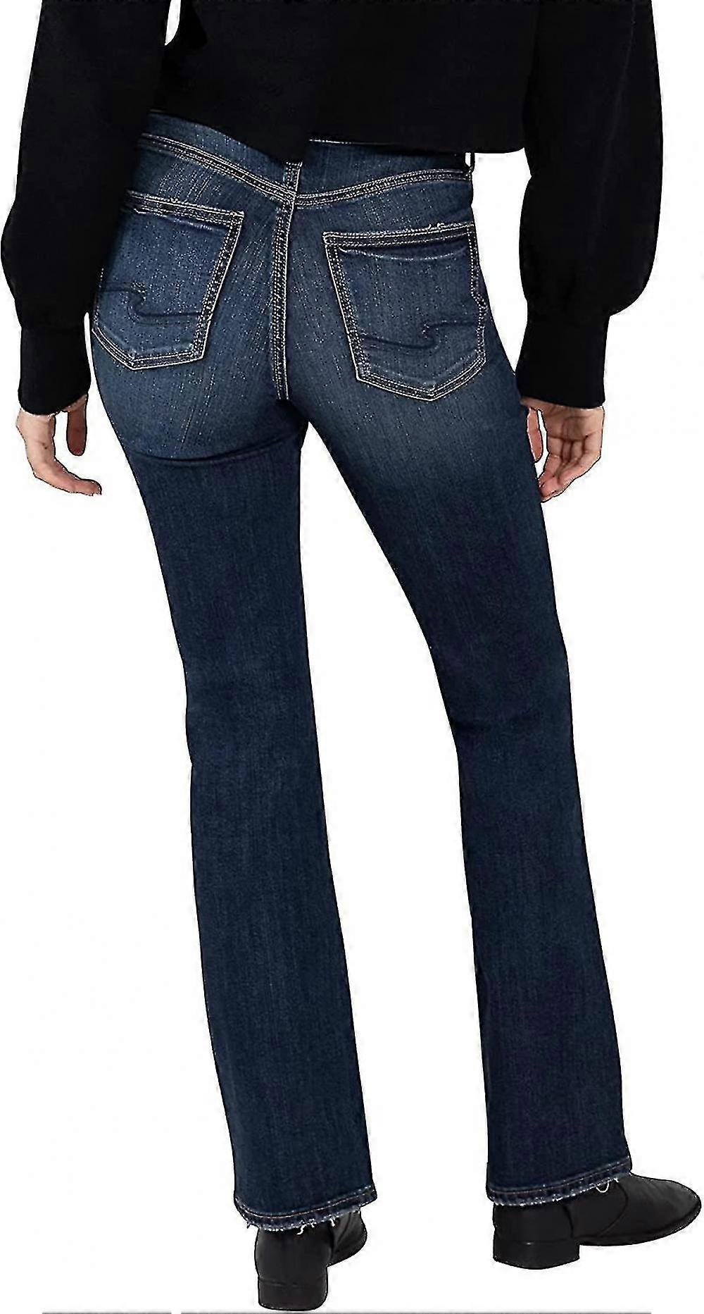 Women's High Rise Slim Bootcut Jeans | Fruugo AU