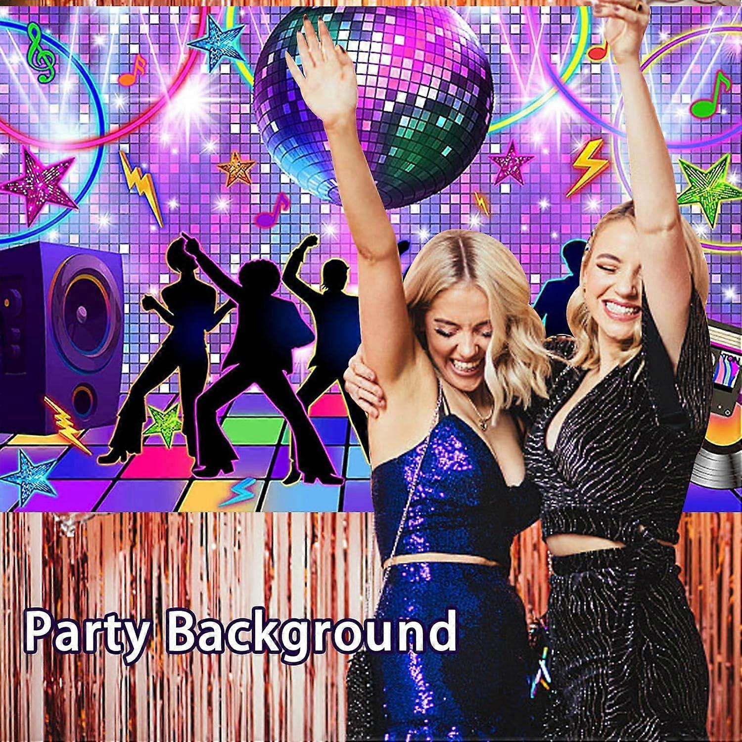 Disco Party Backdrop 70's Disco Party Decorations Retro 70s 80s 90s ...