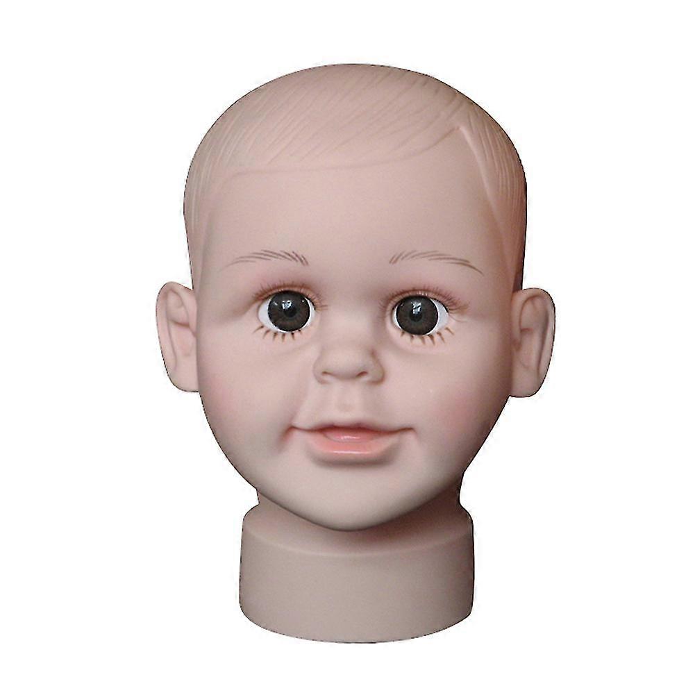 Little Kid Boy Mannequin Head Pvc Children Hat Display Mold Headwear ...