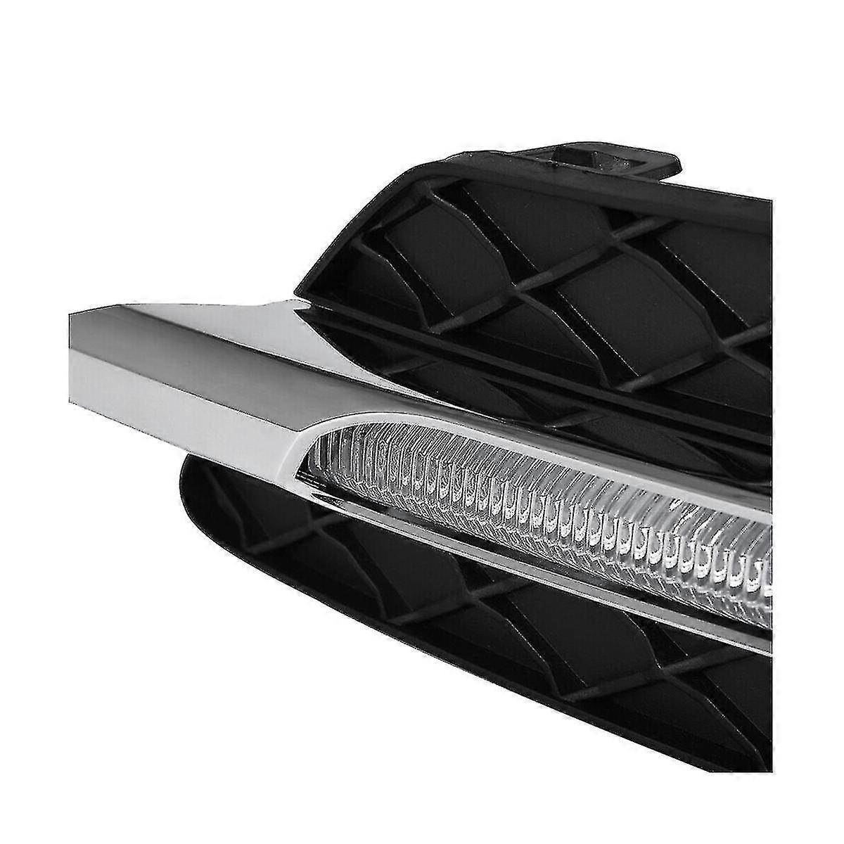 Pair Led Drl Daytime Running Lights Fog Light Lamp Fit For C-class W204 ...