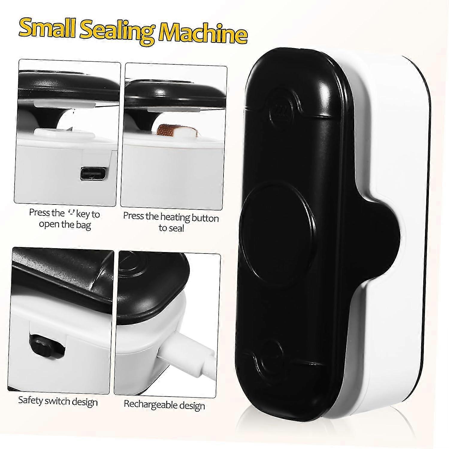 1pc Black Chip Sealing Machine Snack Bag Sealing Tool For Chips Bags ...