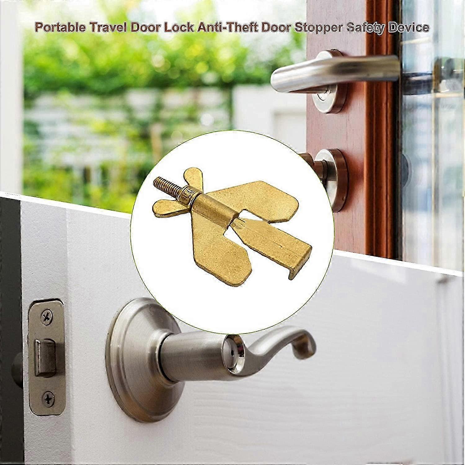 Interior Door Lock Bedroom Portable Door Lock Travel Lock, Anti-theft ...