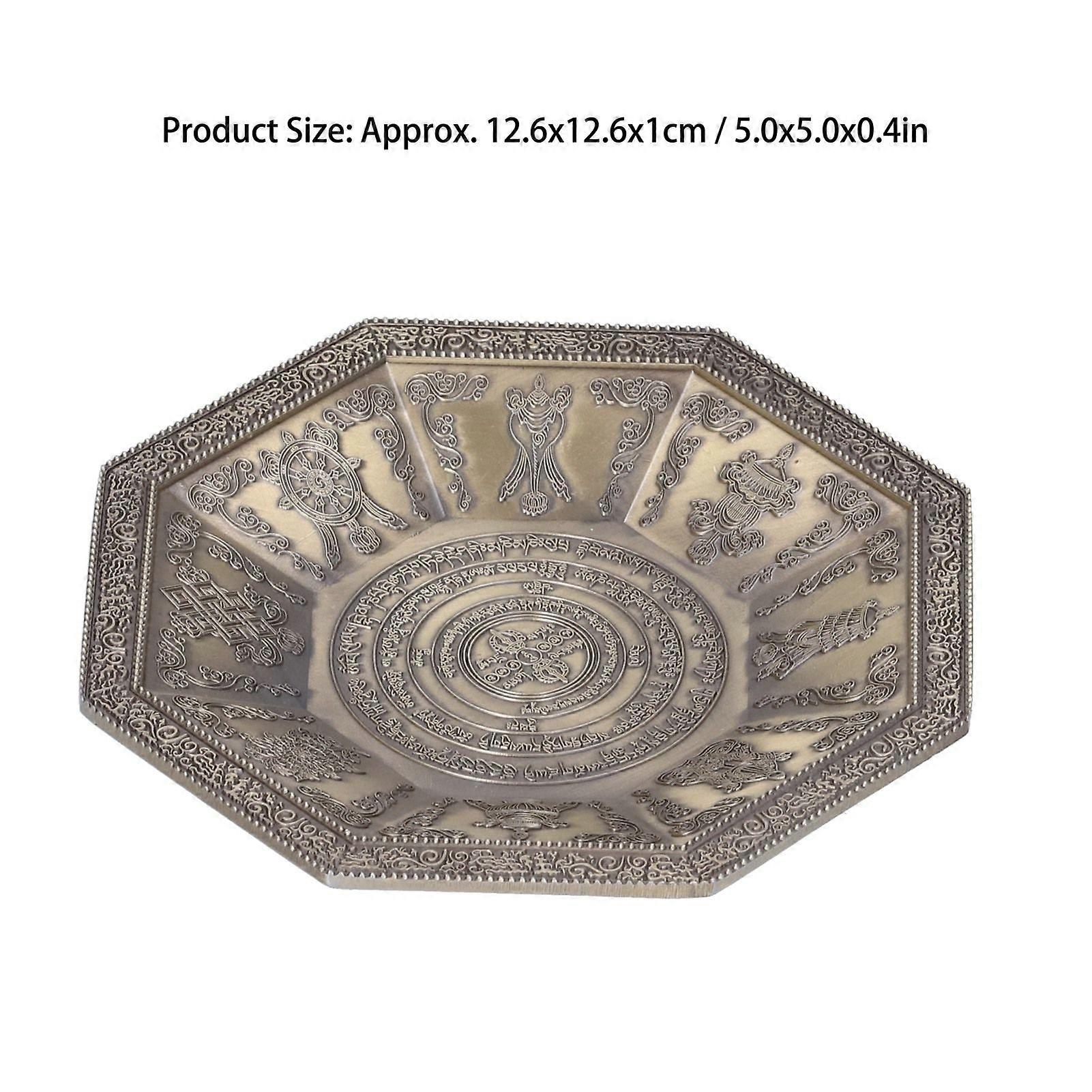 Octagonal Burning Tray Buddhist Scriptures 8 Auspicious Symbols Fire ...