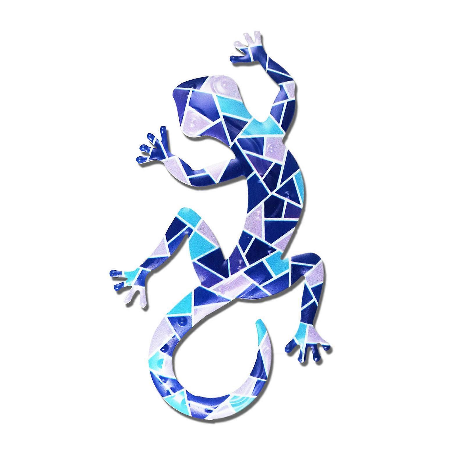 Iron Art Gecko Ornaments Metal Lizard Art Hanging Sculpture for Indoor ...