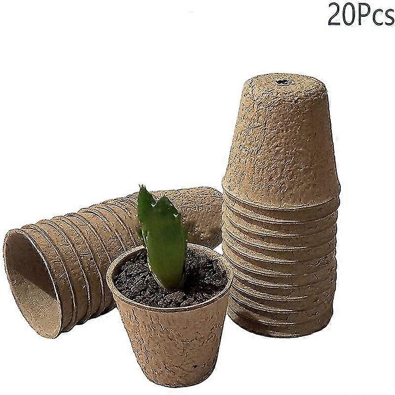 Biodegradable Seedling Pot, Small Fiber Pots, Gardening Pot Set ...