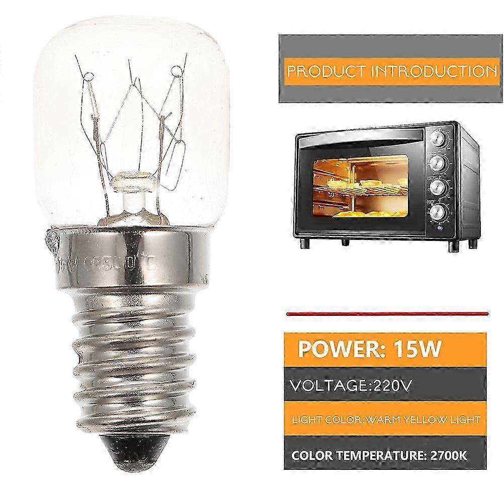 8 Pcs E14 Bulb Oven Bulb Appliance Light Bulb Stove Bulb Bulbs Oven ...