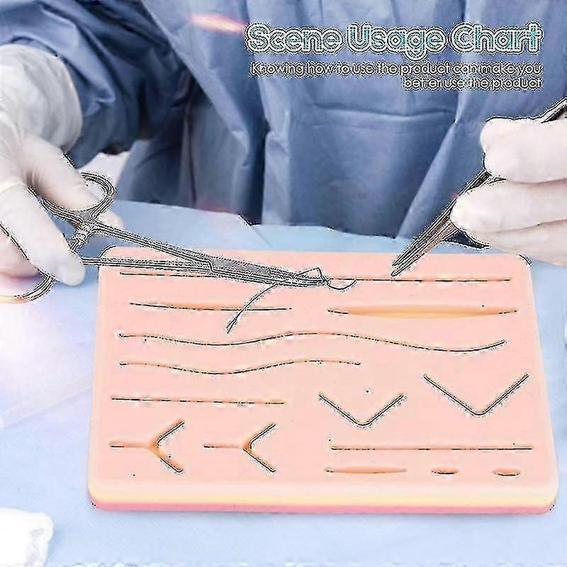 Complete Suture Kit For Students,including Silicone Suture Pad And Suture Tool Practice Suture ...