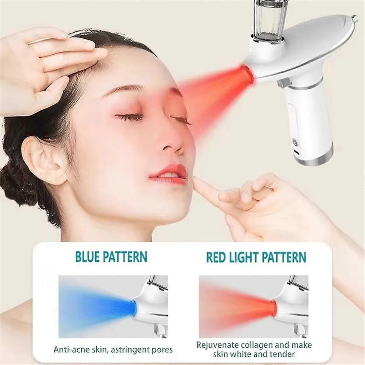 High Pressure Nano Oxygen Injector with Red & Blue Light Therapy, USB ...