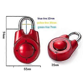 Smart Lock Padlock Directional Combination Lock Travel Luggage Lock ...