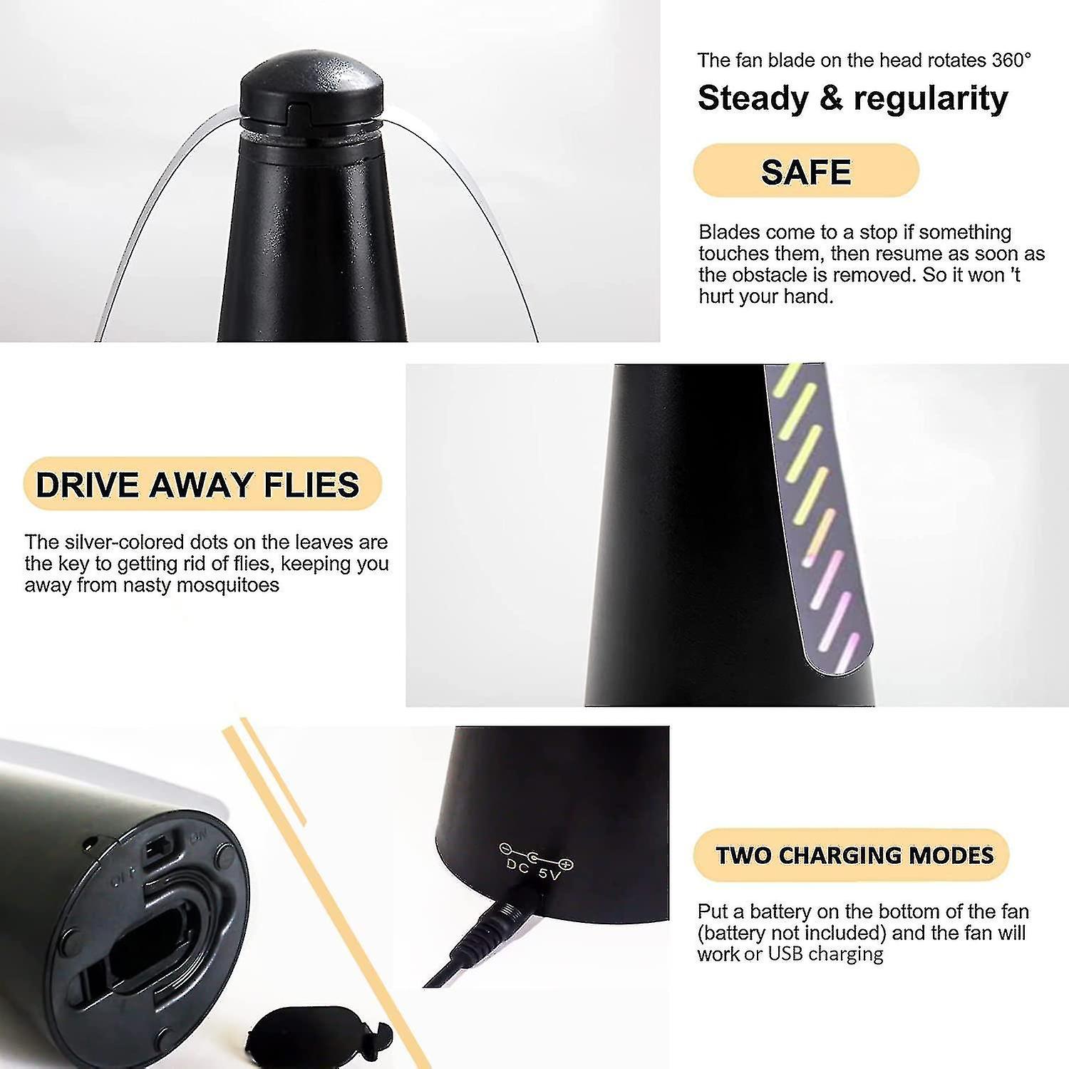 Fly Fans For Tables, Chemical-free Bug Repellent Fan, Keep Flies Away ...