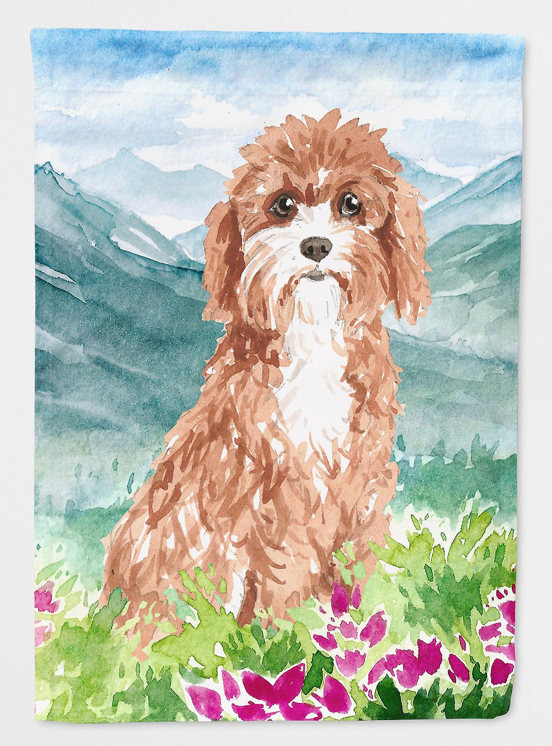 Carolines Treasures CK2539CHF Mountain Flowers Cavapoo Flag Canvas House Size | Fruugo UK