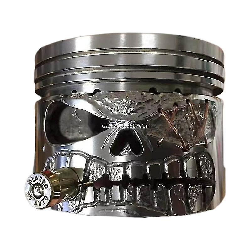 Piston Skull Face Sculpture, Carved Skeleton Face Sculpture Ornaments ...