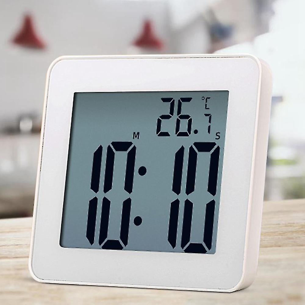 Digital Bathroom Clocks Simple Lcd Electronic Alarm Clock Waterproof ...