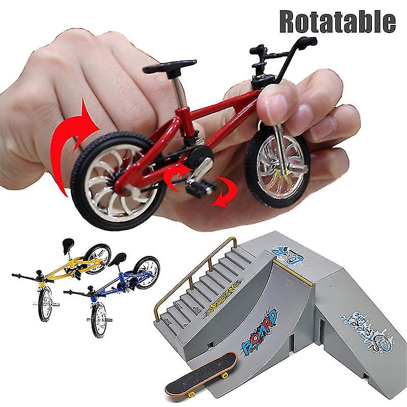 Tech Finger Skateboard Kit Finger Bike Bmx Mini Two Wheel Scooter Board ...