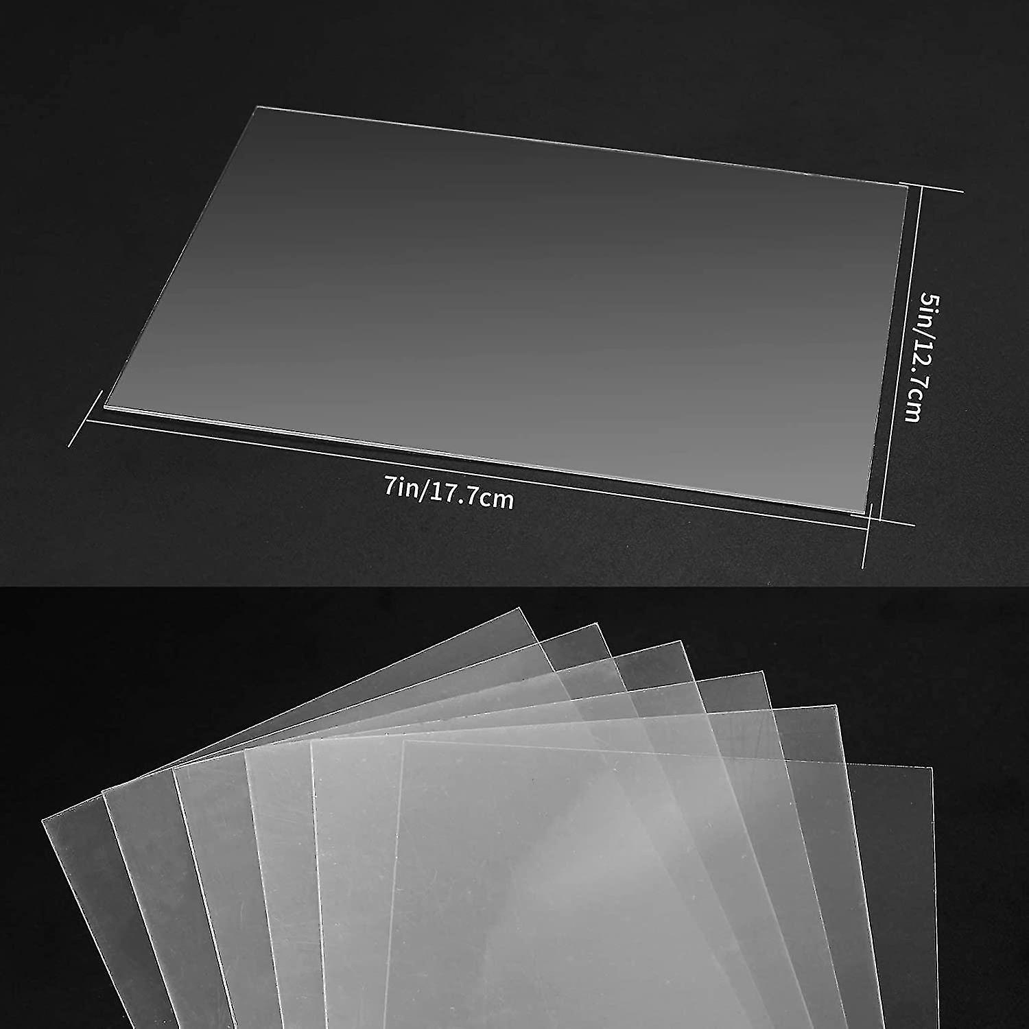 6 Pcs Clear Acrylic Sheets, Plastic Perspex Sheets, Transparent ...