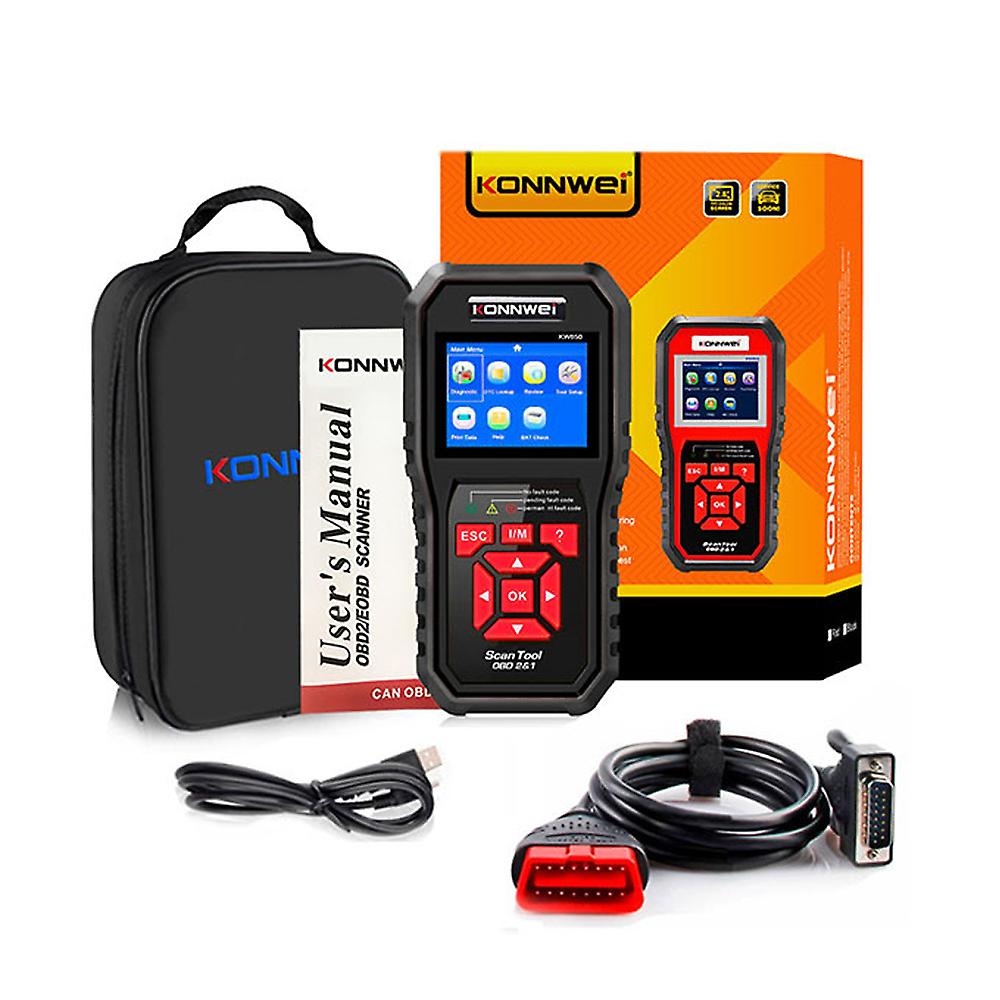 For Konnwei Kw850 Professional Obdii Car Diagnostic Scanner Tool Engine Check Automotive Obd2 ...