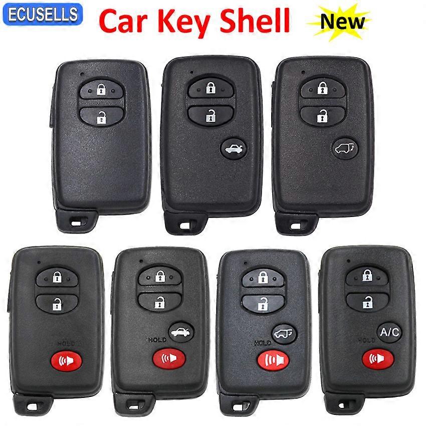 Ecusells 2/3/4 Button Remote Key Shell Case Fob Smart Car Key Housing ...
