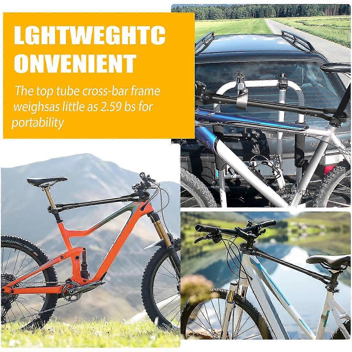 Kapacitet 30 kg / 66 kg cykel överrör -bar ram justerbar adapter för y ...