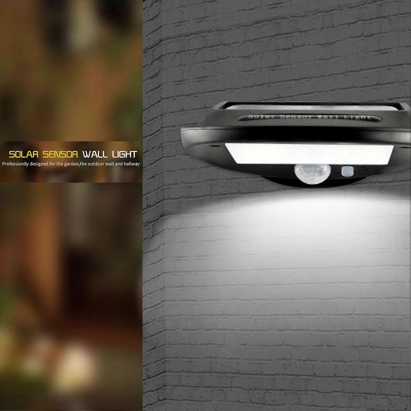 1PC Solar Wall Lamp Sensitive Motion Sensor Weather Resistant Outdoor LED Solar Wall Light for ...