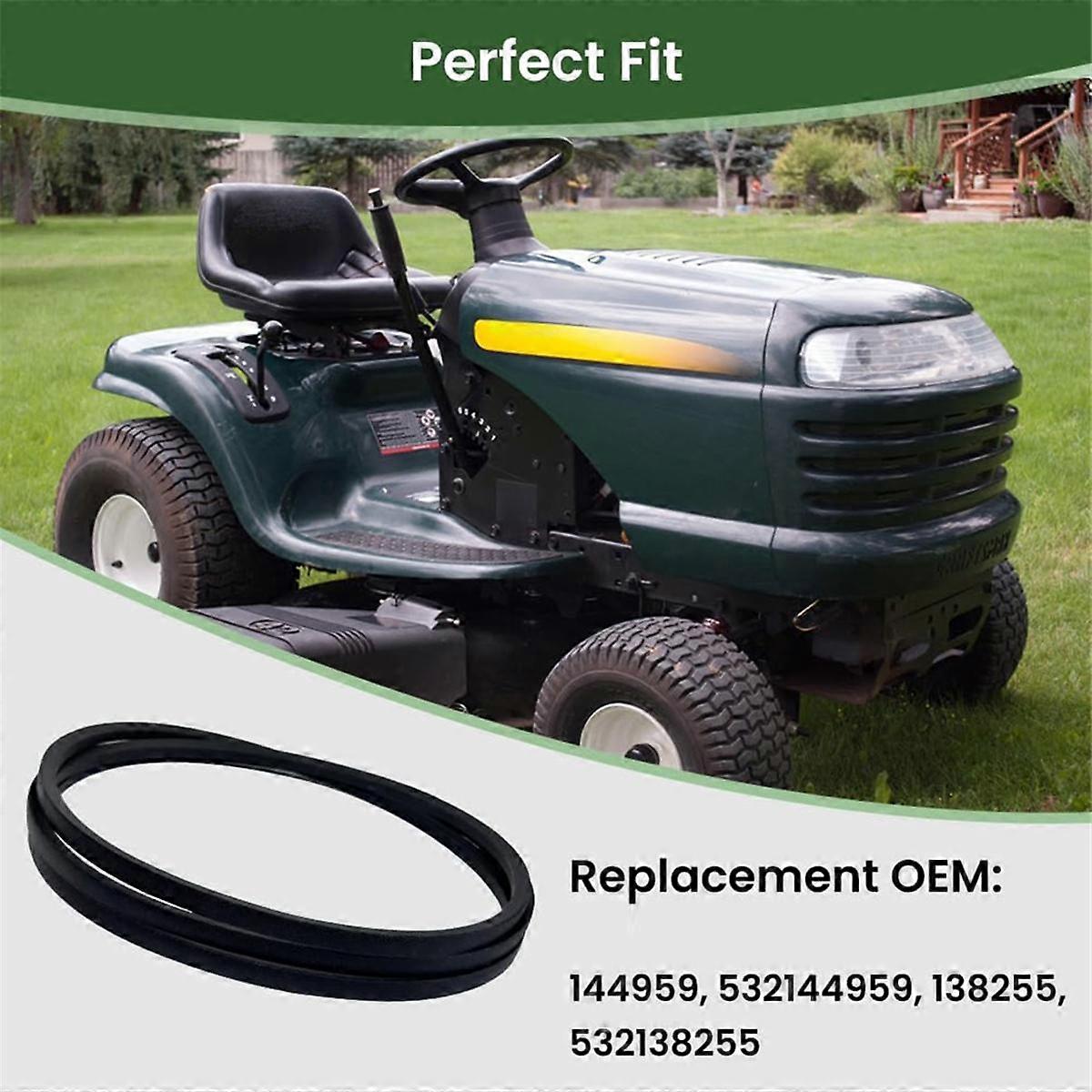 2 Pack 144959 Deck Belt for LT1000 LT3000 DLT3000 42 Inch Riding Mower ...