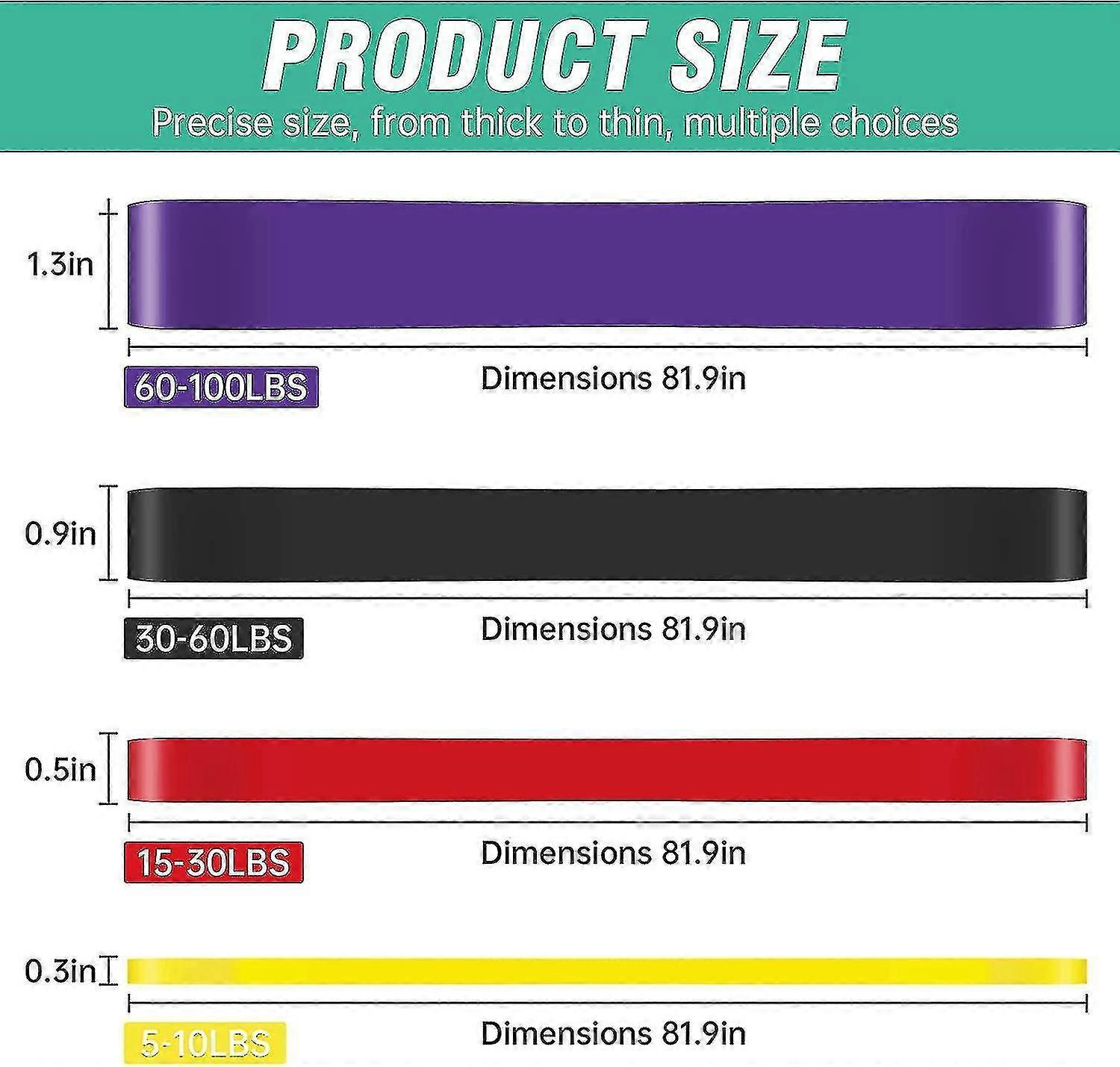 Resistance Band, Pull Up Bands, Pull Up Assistance Bands, Workout Bands ...