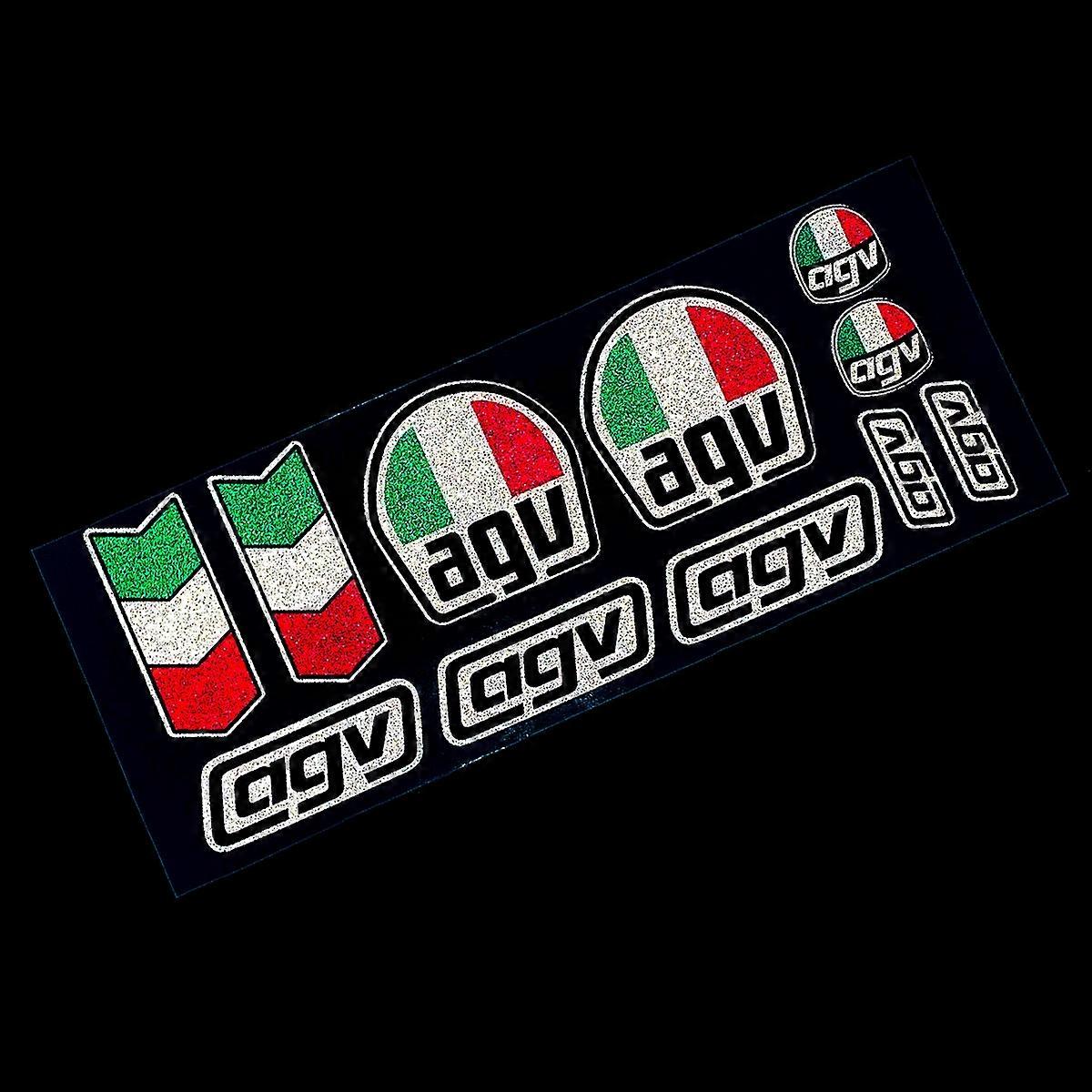 3M Highly Reflective Motorcycle Helmet Stickers Can Be Pasted Arc ...