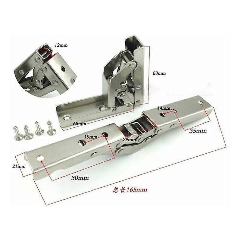 Set of 4 90 Degree Hinges - Adjustable Hinges for Cupboard and ...