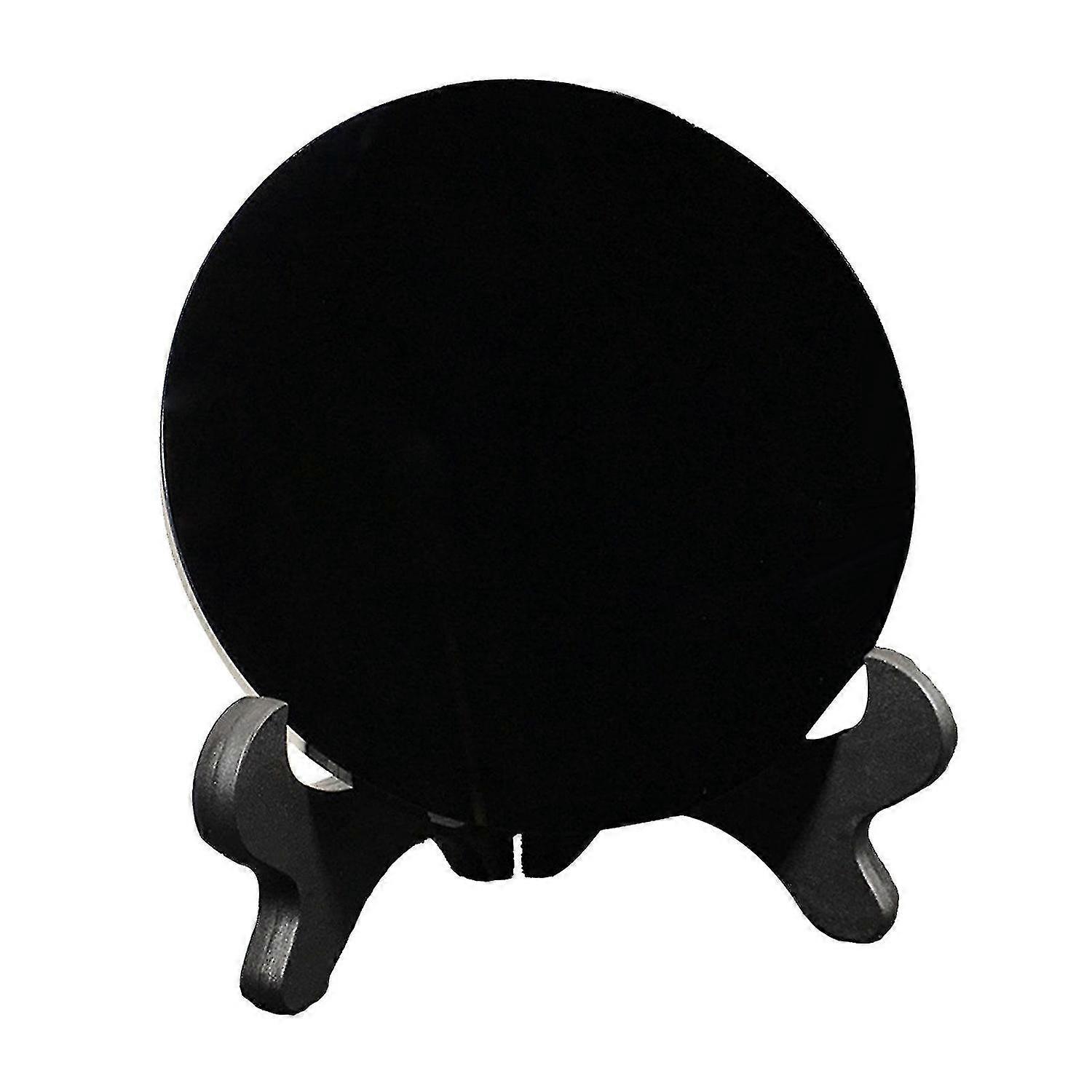 Black Obsidian Disc Obsidian Scrying Mirror For Meditation Home Office ...