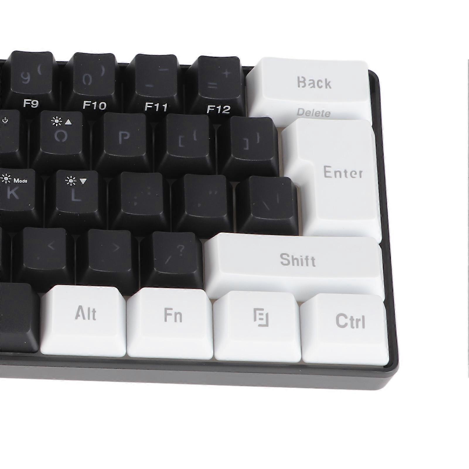 G61 Mini RGB Keyboard LED Backlight 61 Keys Ergonomic Mechanical ...