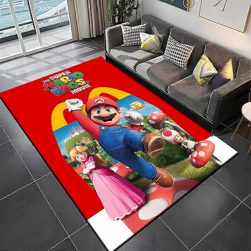 15 Sizes Super Mario Bros Movie Game Area Rug,Carpet for Home Living ...