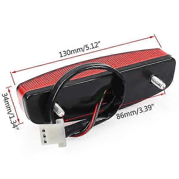 Motorcycle Light Stop Tail Light 12V Red Tail Light Brake Tail Light ...