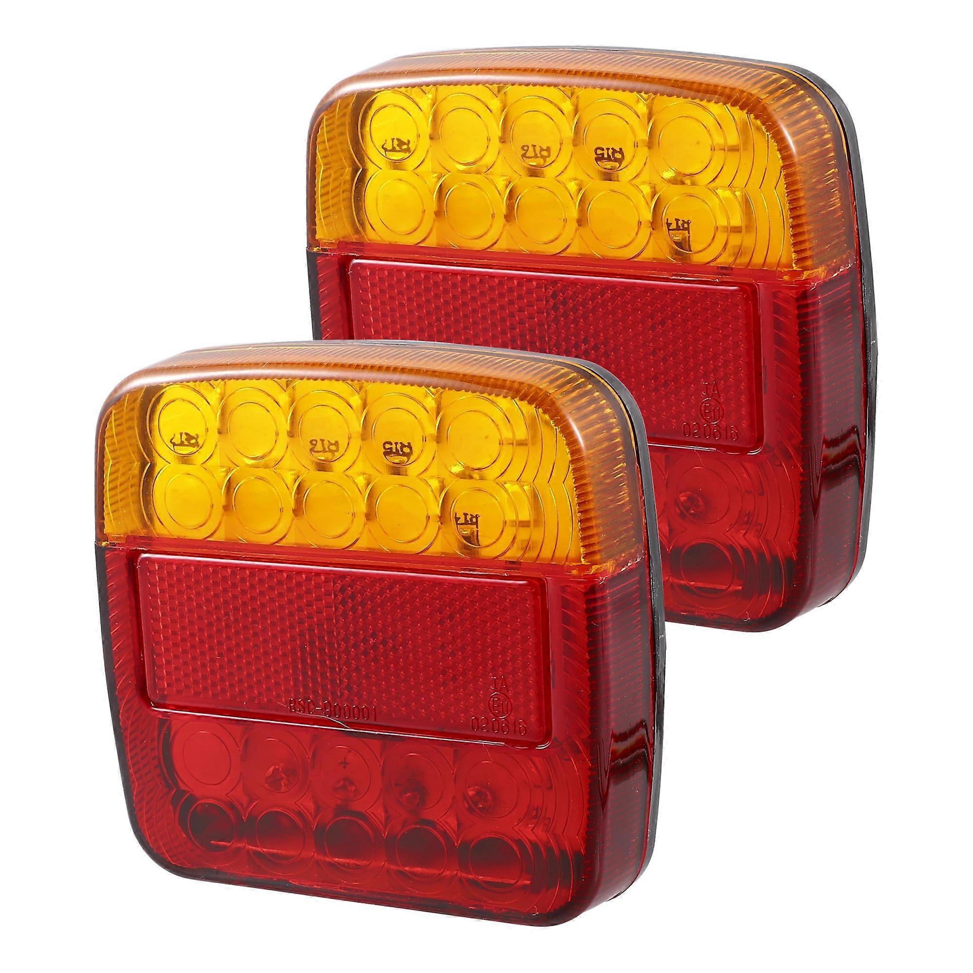 2pcs Trailer tail lights 26 LED Stop Tail Lights 12V Turn Signal Brake ...