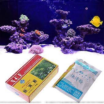 5 Pack Aquarium Water Clarifier Powder Fish Tanks Water Cleaner Removes ...