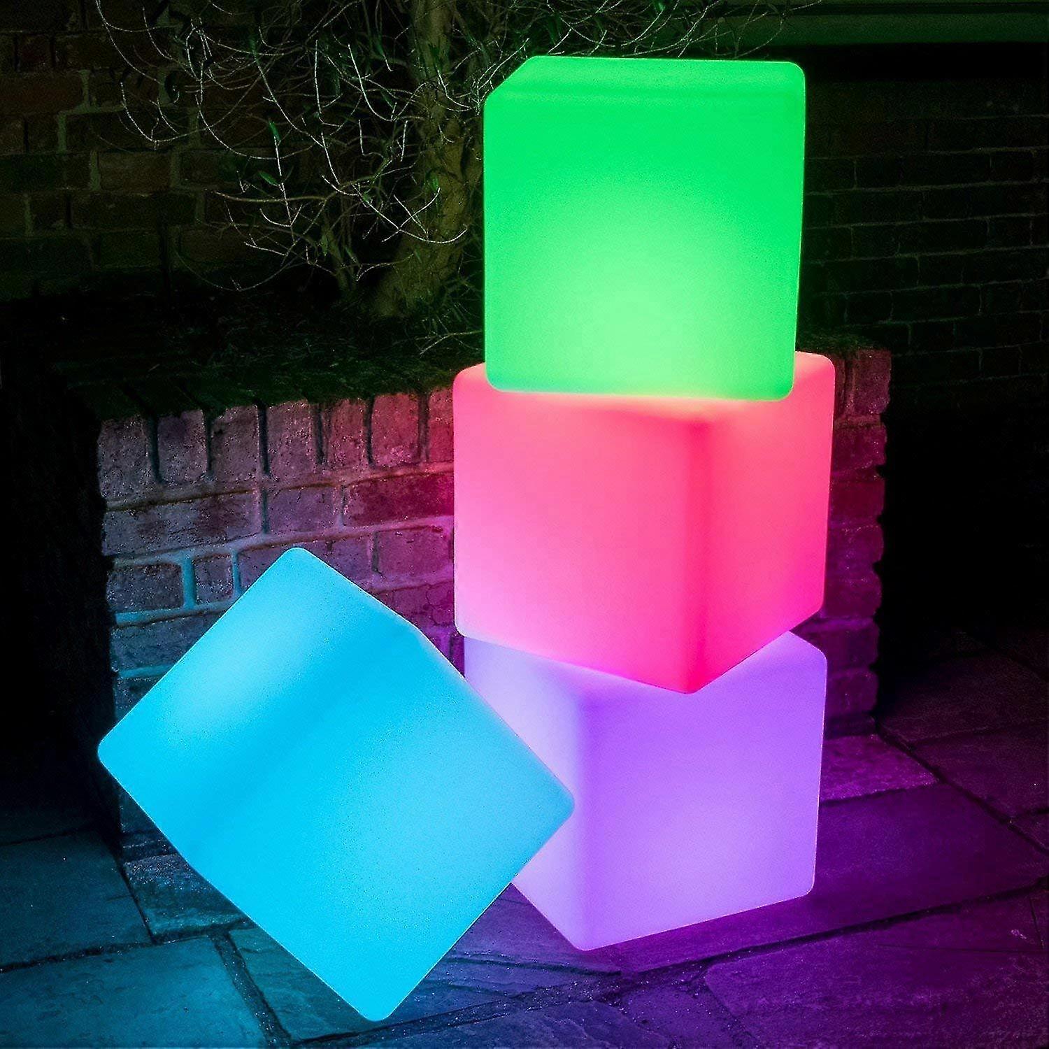 Led Cube 10 X 10 X 10 Cm Light Cube / Table Lamp 16 Colors Color ...