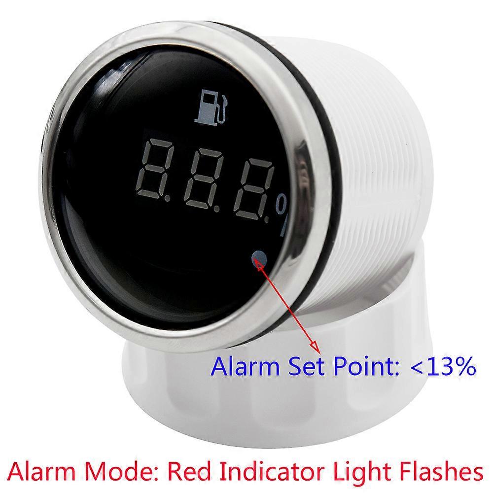 52mm Waterproof IP67 Car Boat Fuel Level Gauge with Alarm 0-190 ohm ...
