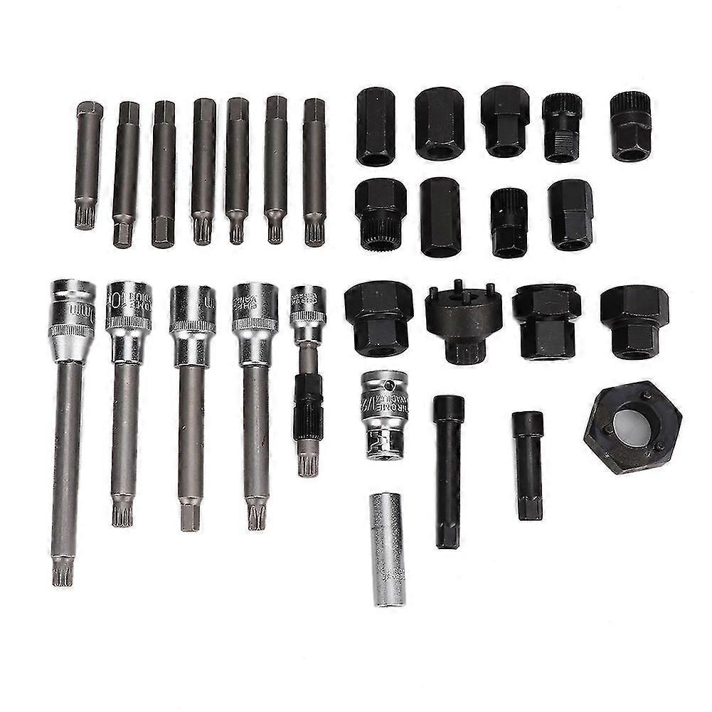 30Pcs/Set Alternator Pulley Disassemble Removal Tool Remover Kit Car ...