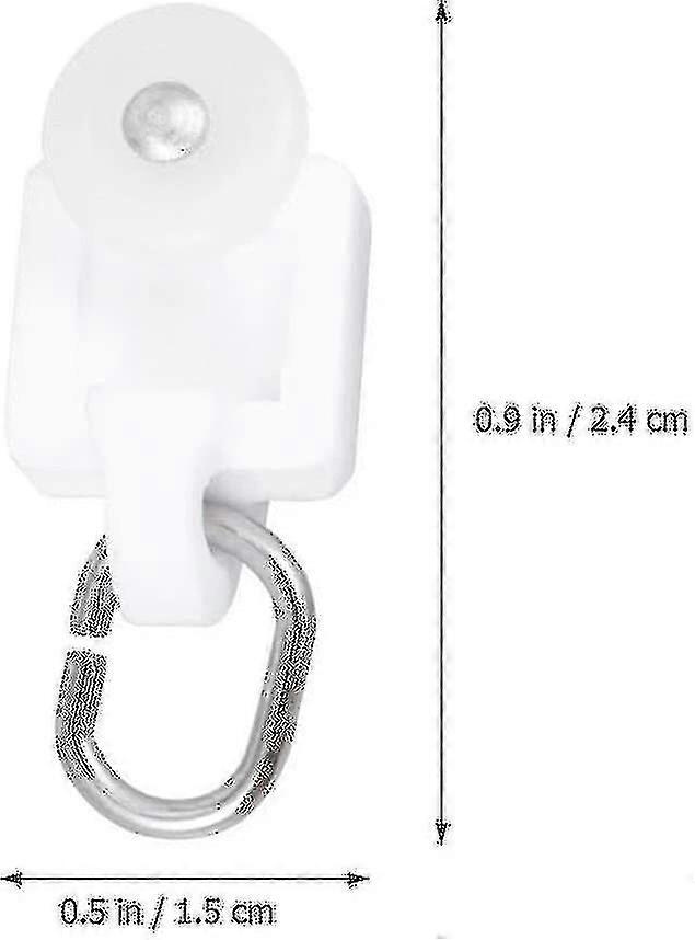 Curtain Glider Hook Track Slide Curtain Quiet Wheel Roller Hook Ball ...