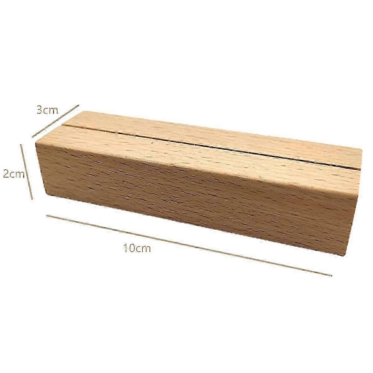 10 PCS Wood Place Card Holders Wood Sign Holders Table Number Holder ...