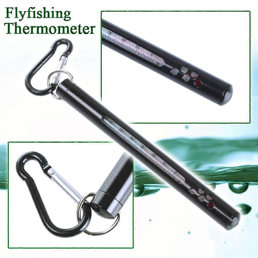 Fly Fishing Thermometer Outdoor Metal Water Stream Temperature ...