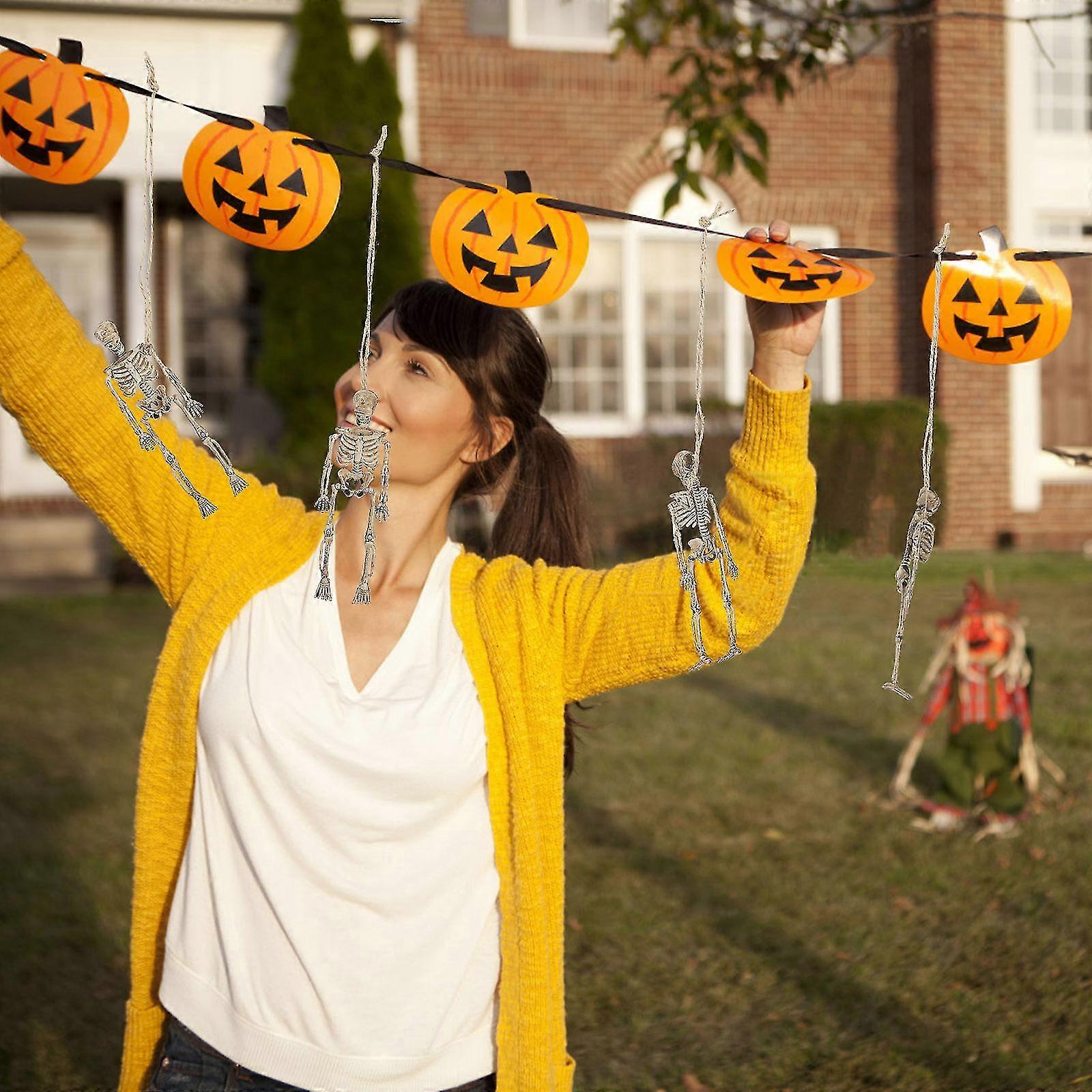 Skeleton Model Lifelike Human Bones Halloween Prop Skull Figurine Diy ...