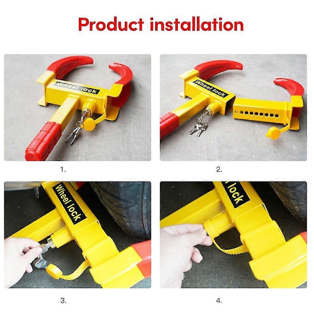 Anti Theft Wheel Clamp 9 Holes Trailer Wheel Clamp for Car Caravans ...